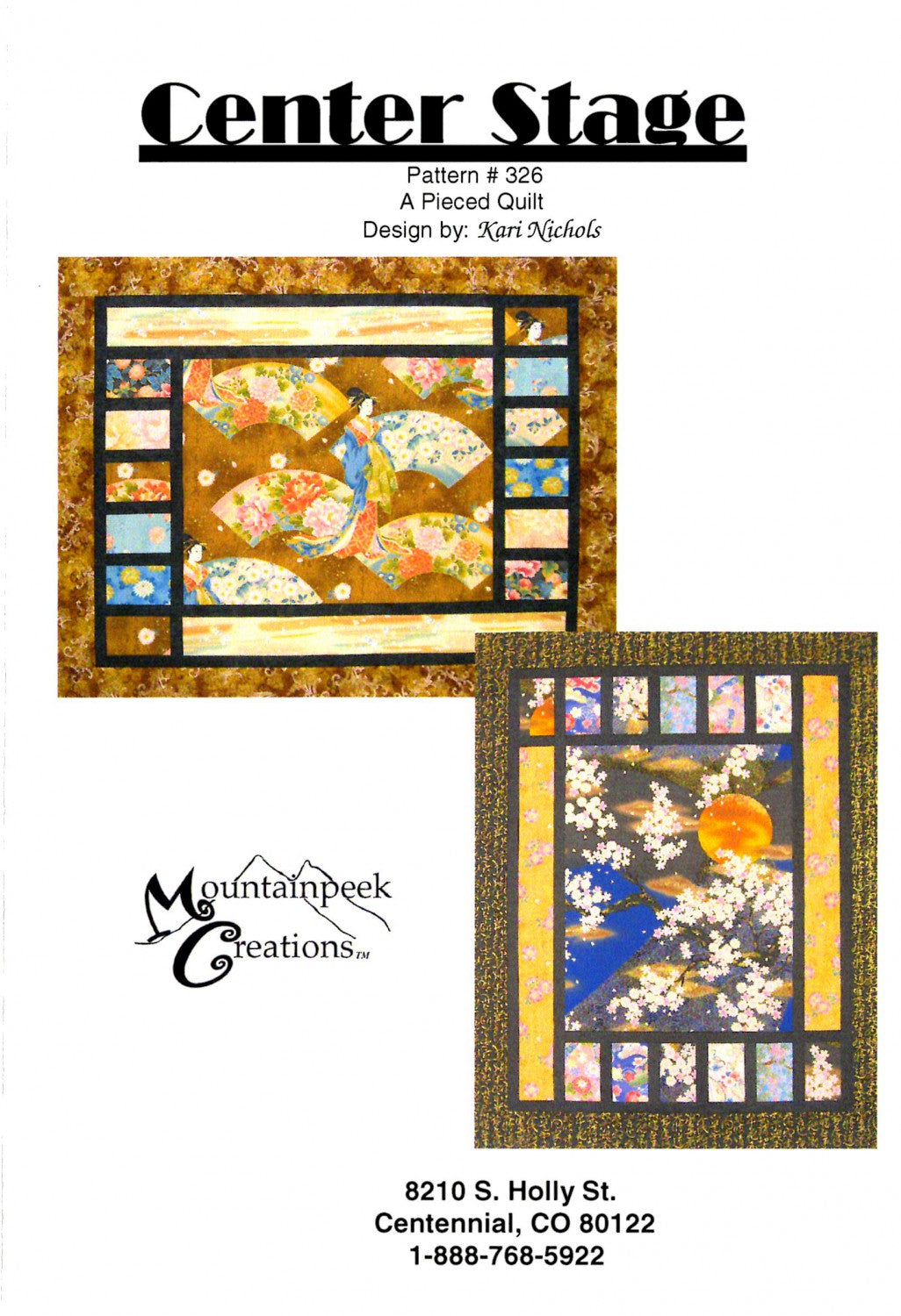 Center Stage Pattern – Quilting B & More